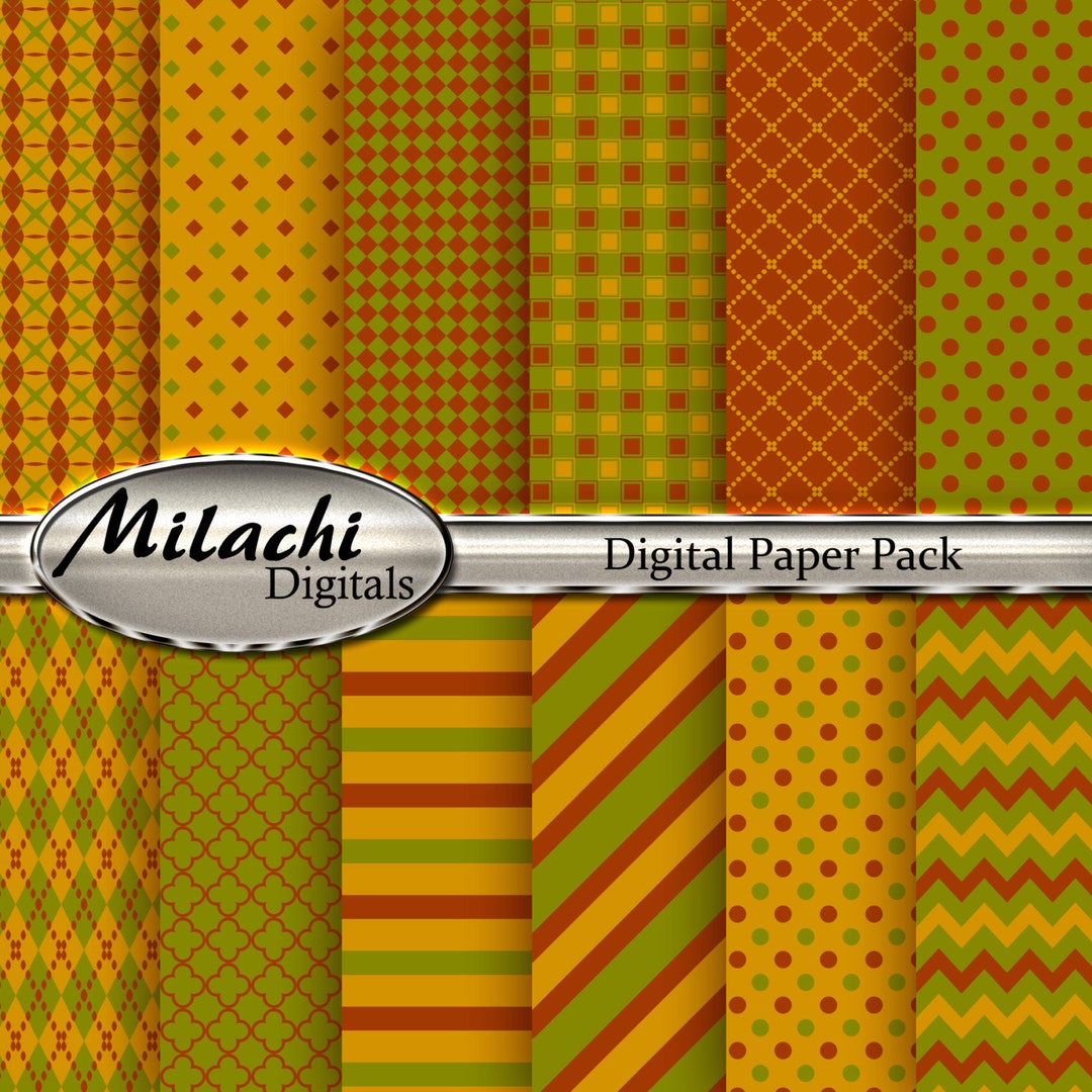 Thanksgiving Digital Paper Pack - Commercial Use - Instant Download ...