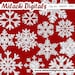 Glitter Snowflakes Clipart, Frozen Snowflakes, Digital Clip Art ...