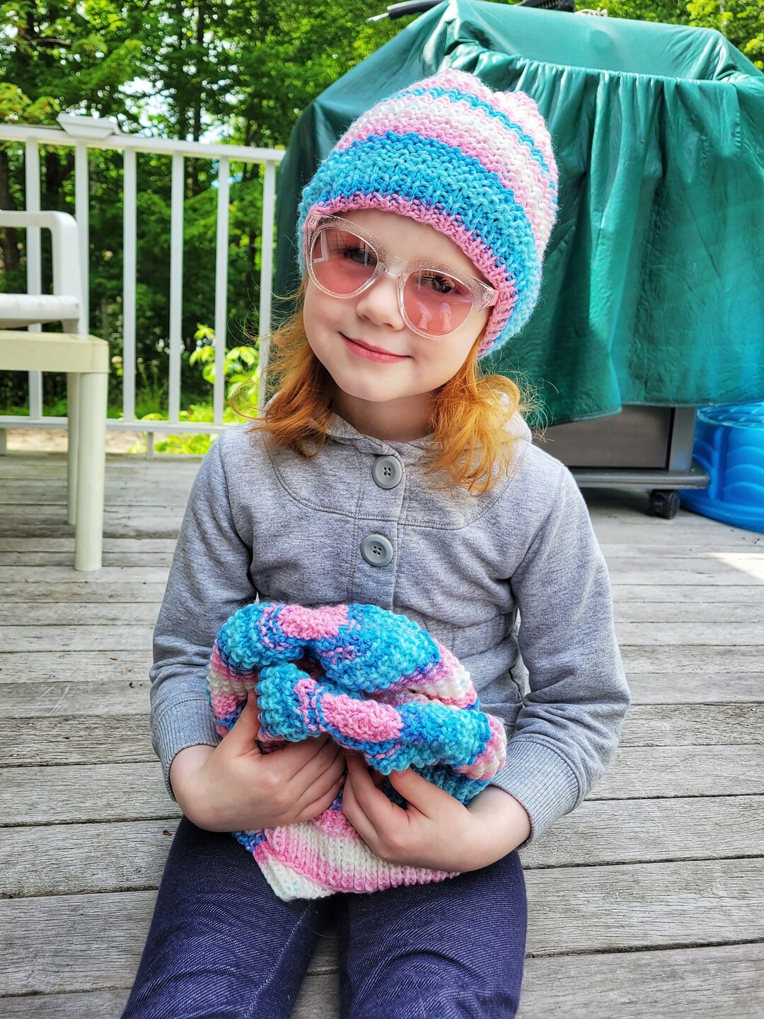 Trans Colors Hat | Holland Hat | PRIDE | Transgender Colors | Knitted ...