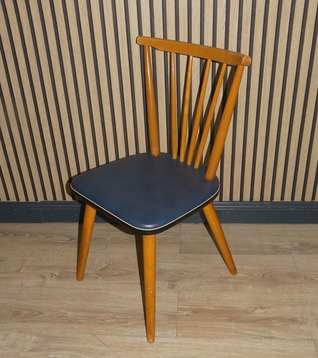 50s Chair Tacke Fifties Kitchen Chair Wood Blue Rockabilly Wooden Chair ...