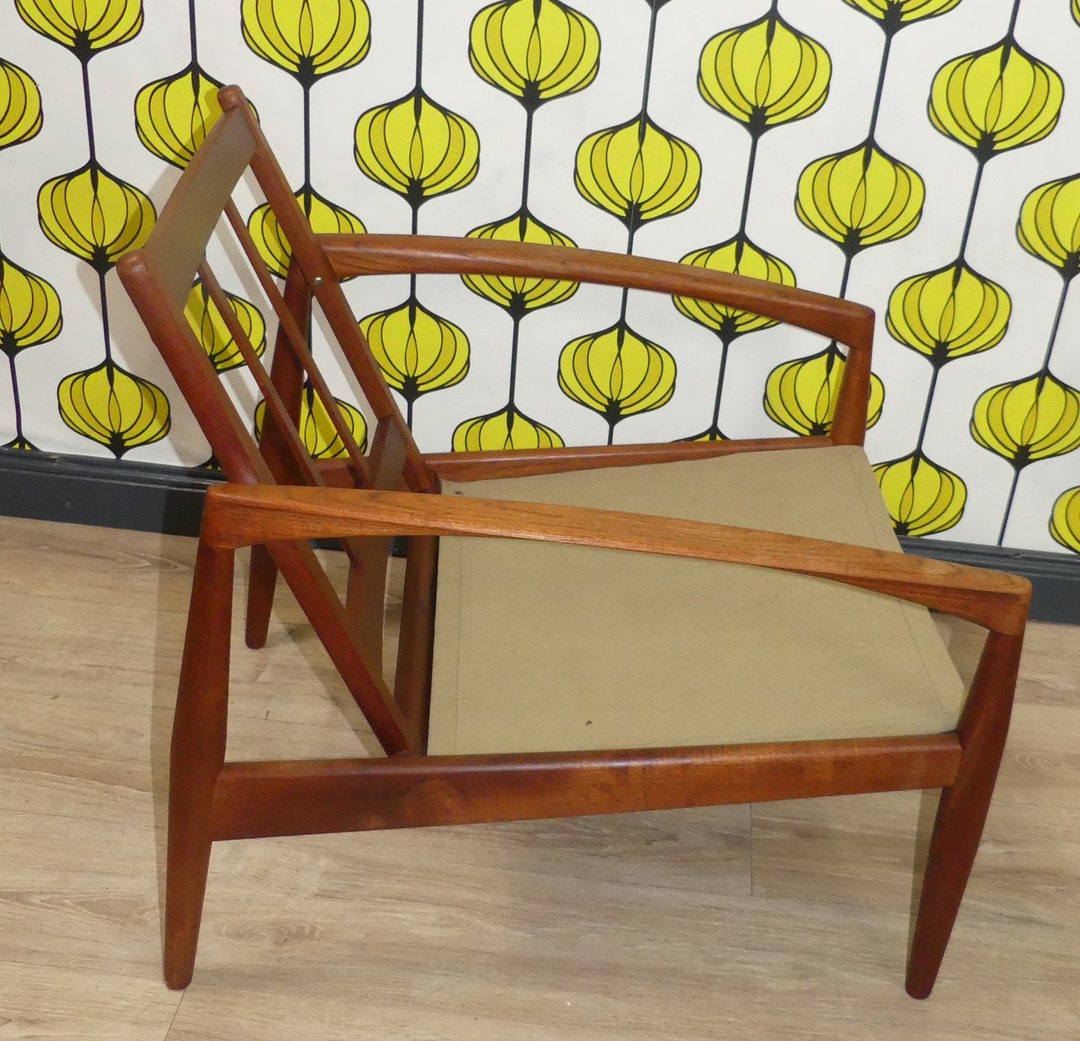 1950s Paper Knife Chair by Kai Kristiansen for Magnus Olesen Teak Made ...
