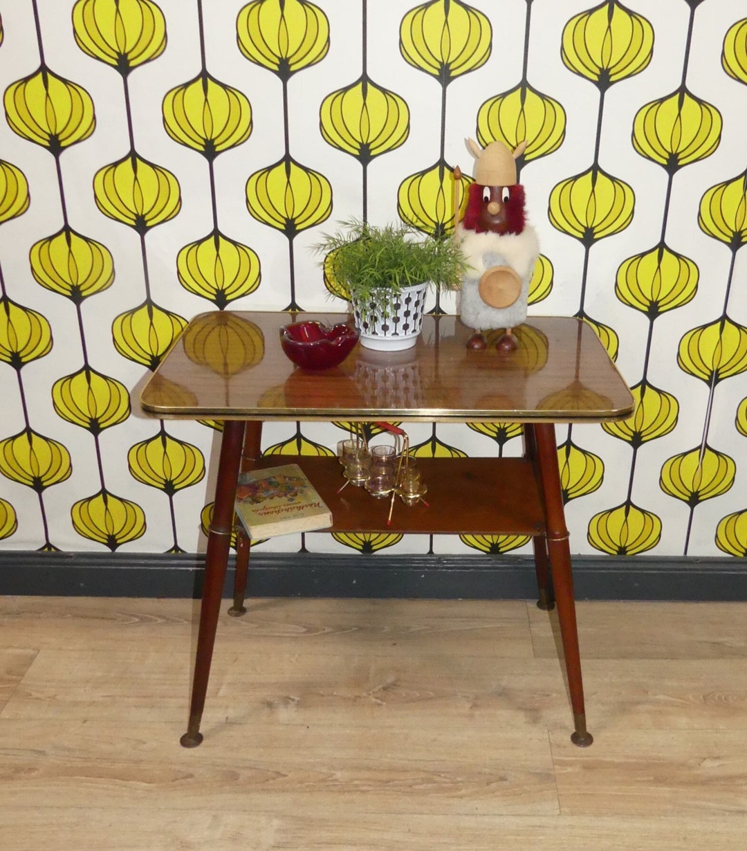 60s Cocktail Table Sixties Resopal Tea Look Shelf Side Table Coffee ...