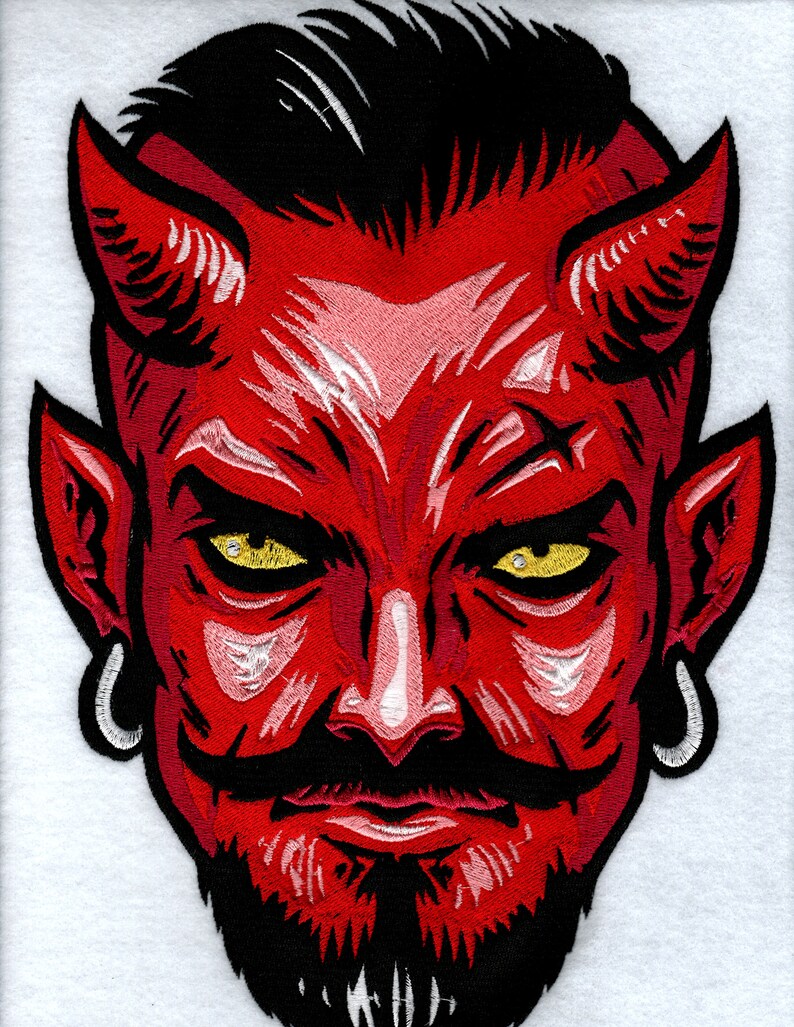 El Diablo Embroidery Design File, Machine Embroidery, Devil Head ...