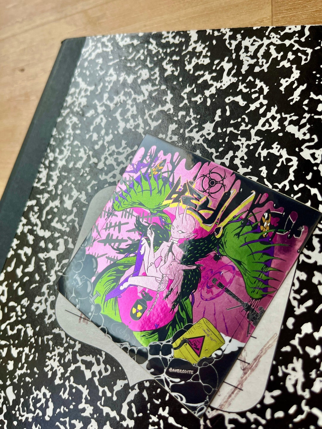 Venus Fly Grimes Art Sticker: Cyber Fairy Art Angels Merch - Etsy