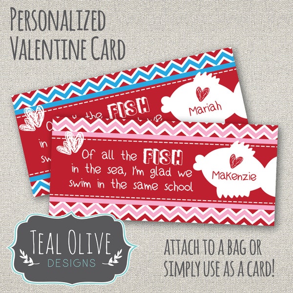 Fish Valentine - Etsy