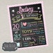 Chevron Chalkboard Birthday Sign First Birthday Chalkboard Birthday ...