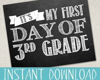 First Day of School Signs Pre K 12th - Etsy