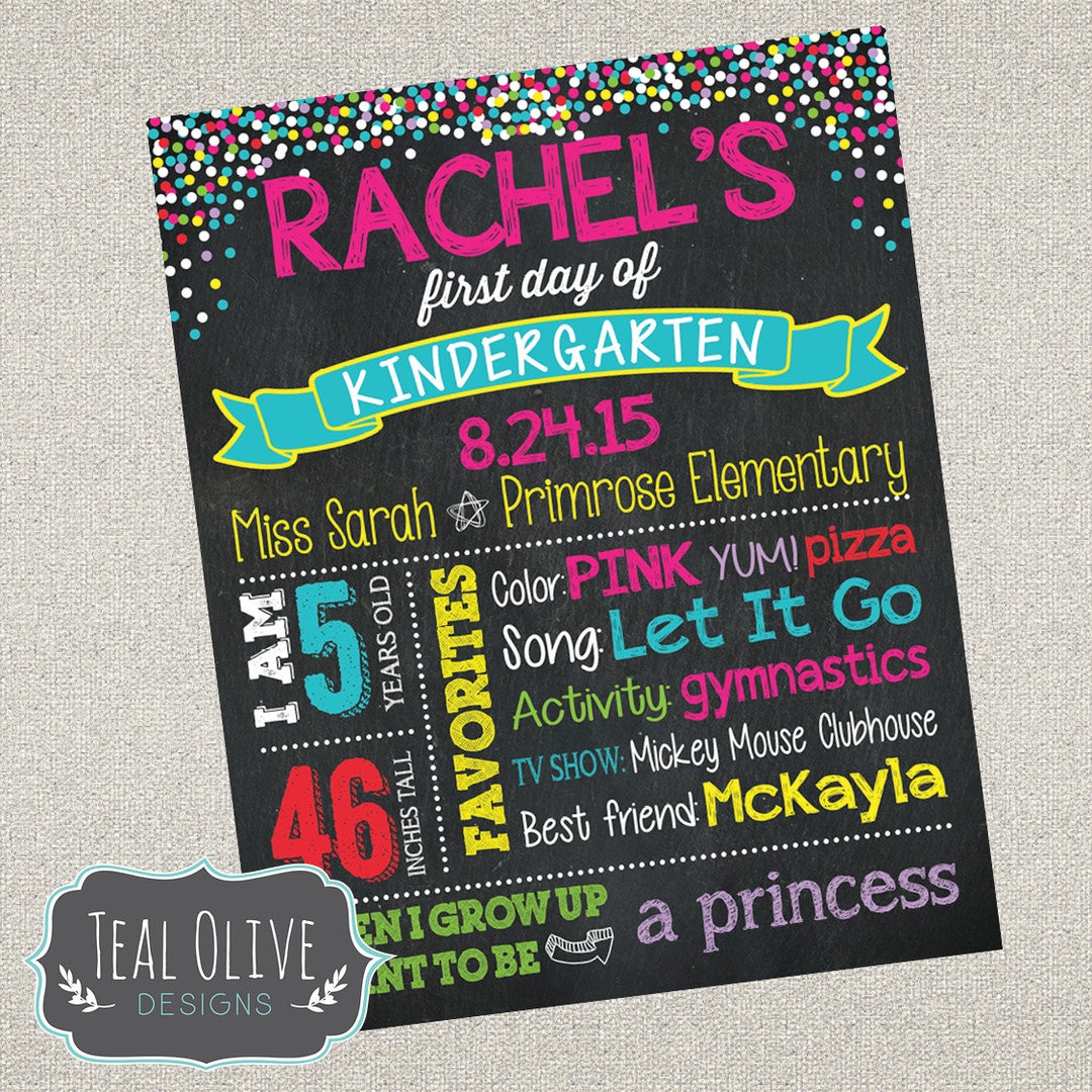 First Day of School Sign | Back to School | Last Day of School ...