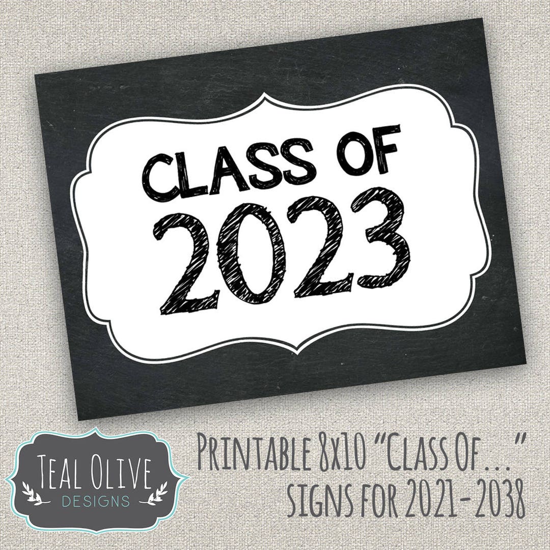 Class of Sign 2021-2038 First Day of School Sign Back to School Last ...