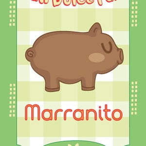 Pan Dulce Pals: Marranito 4"x6" Art Print - Etsy