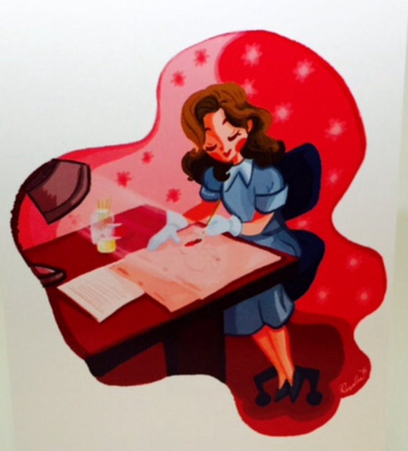 Women in Animation: Cel Painter 5"x 7" Print - Etsy