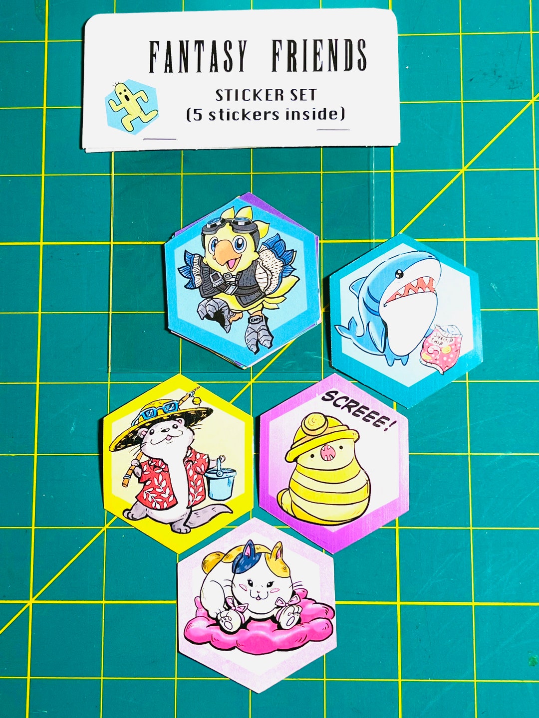 Final Fantasy Friends -- Vinyl Sticker 5-pack - Etsy