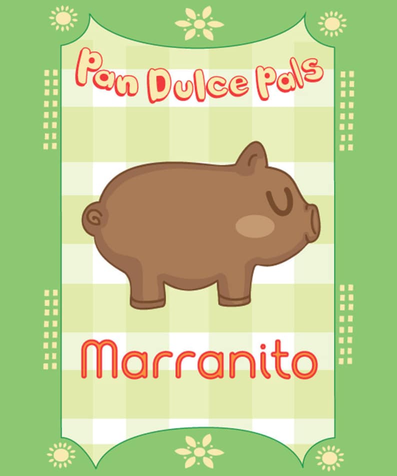Pan Dulce Pals: Marranito 4"x6" Art Print - Etsy