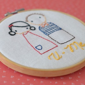 U + Me Sweet Couple, Hand Embroidery PDF Pattern - Instand Digital ...