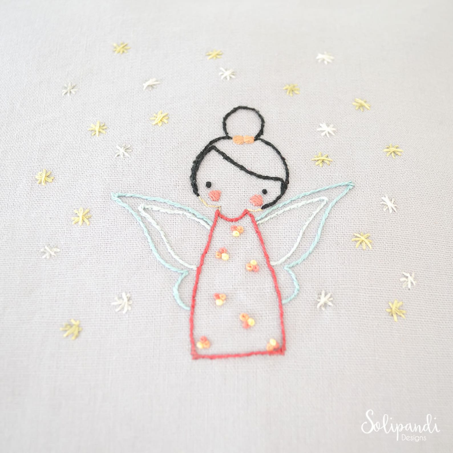 Little Fairy, Hand Embroidery PDF Pattern Instand Digital Download ...