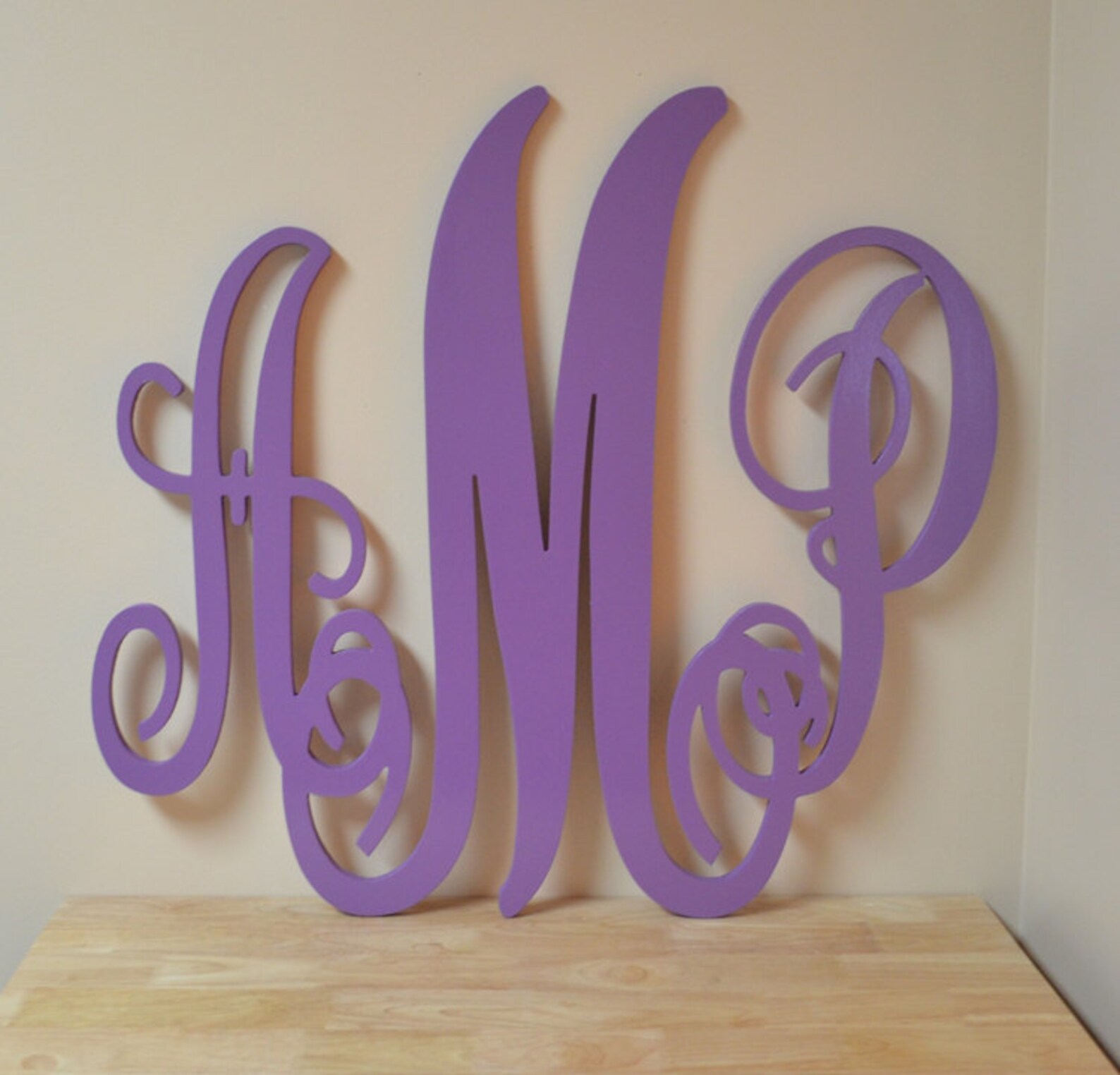 Wood Monogram Wall Decor Monogramall Sizes Home Decor - Etsy
