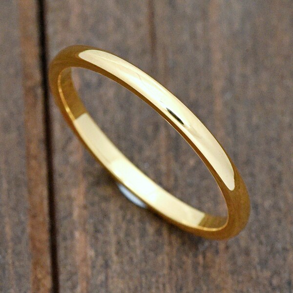 Thin Wedding Ring - Etsy