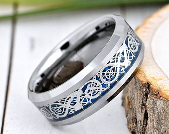 Blue Dragon Engagement Ring - Etsy