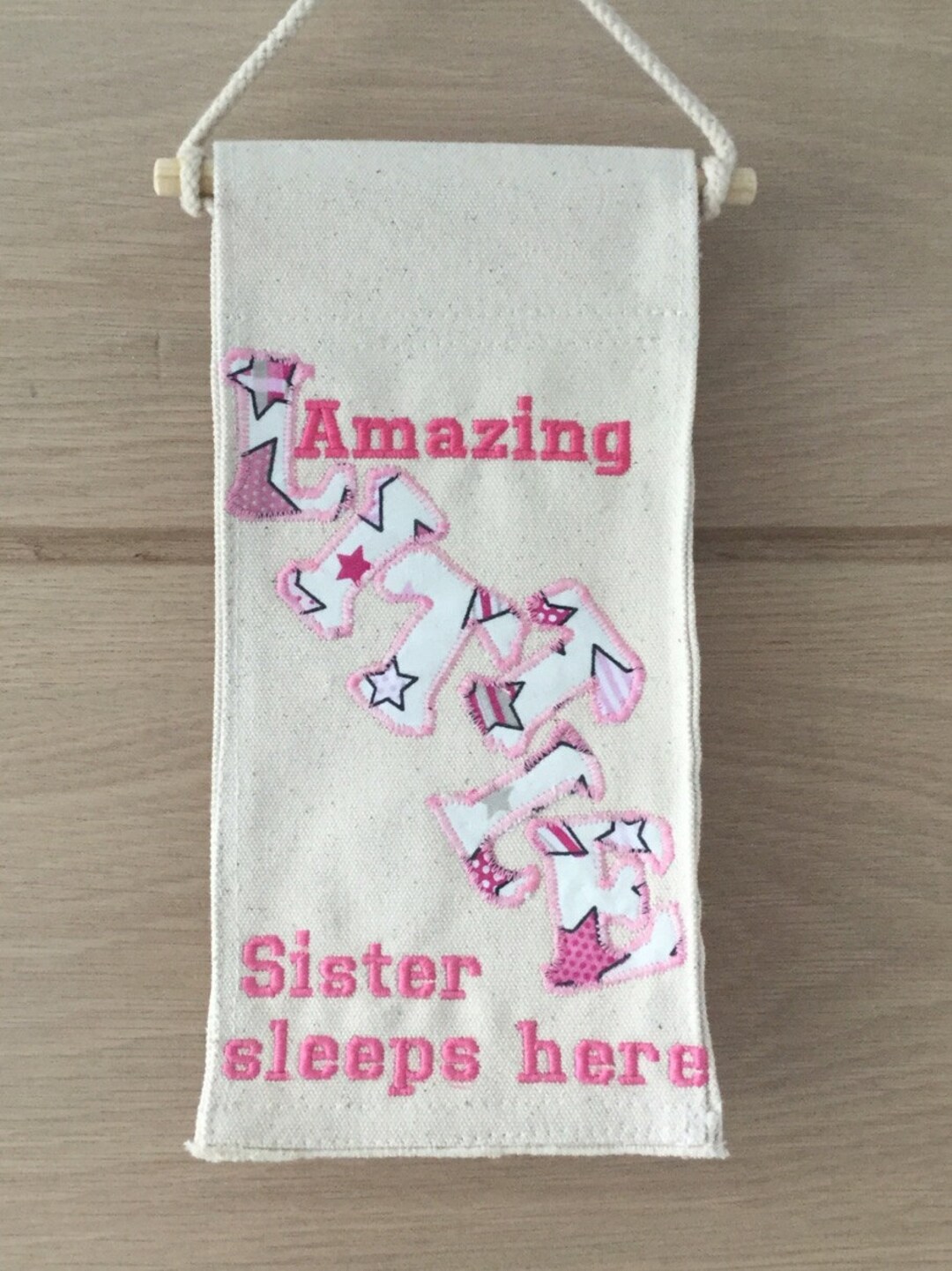 Little Sister Door Sign, Bedroom Door Sign, Wall Plaque, Personalised ...