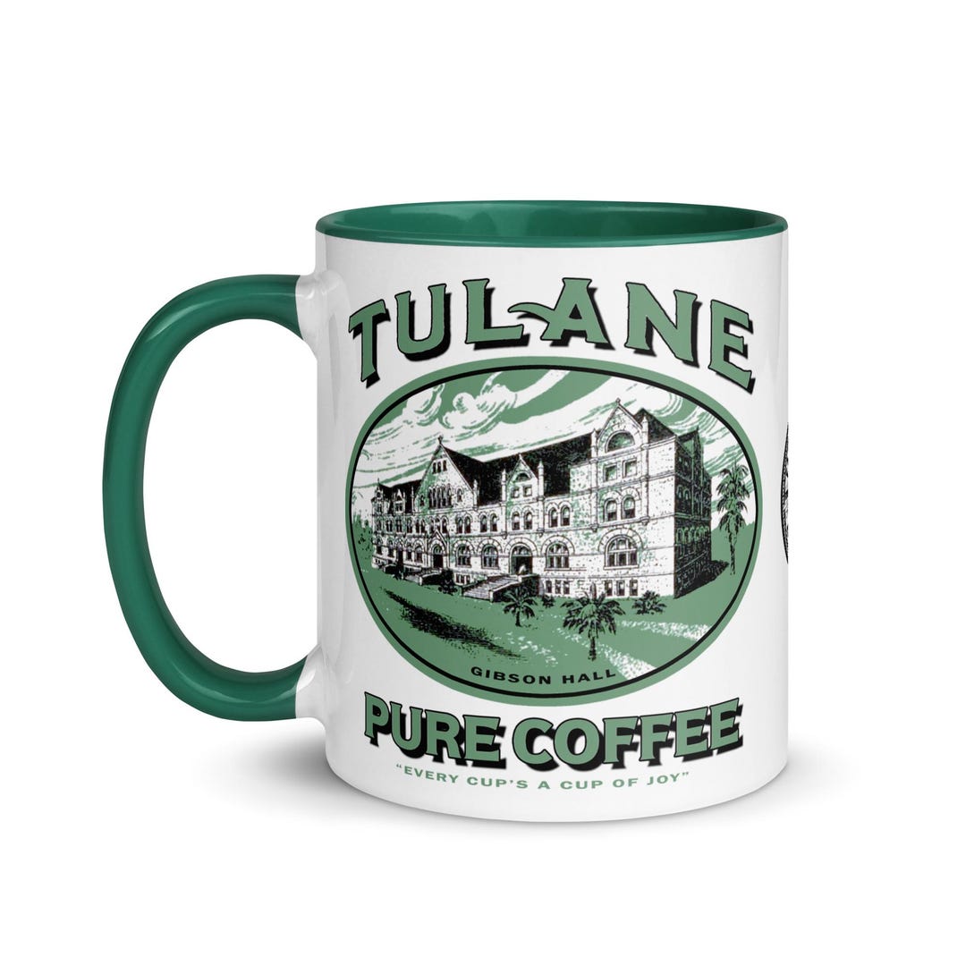 Tulane Antique Fabled Coffee Label Mug • Ceramic 11 Oz. - Etsy