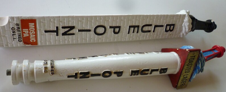TWO (2) Blue Point Beer Tap Handles From a Famous New York City West ...