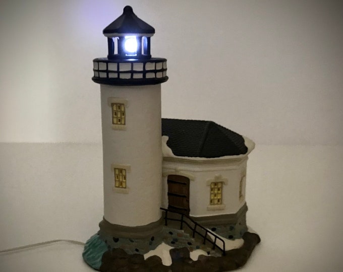 Coquille River Lighthouse, Rotating Beacon Electric Night Light ...