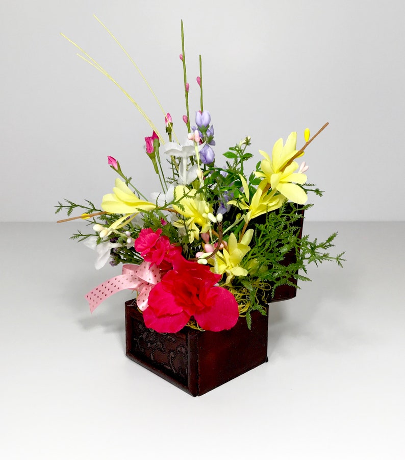 Spring Flowers Small Wooden Decorative Chest Spring Flower - Etsy