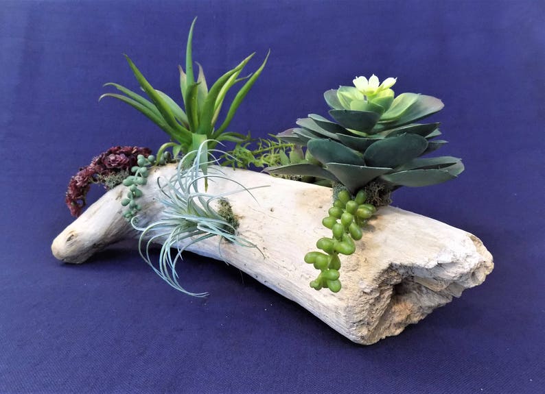 Driftwood Art Floral Arrangement Driftwood Art Display - Etsy