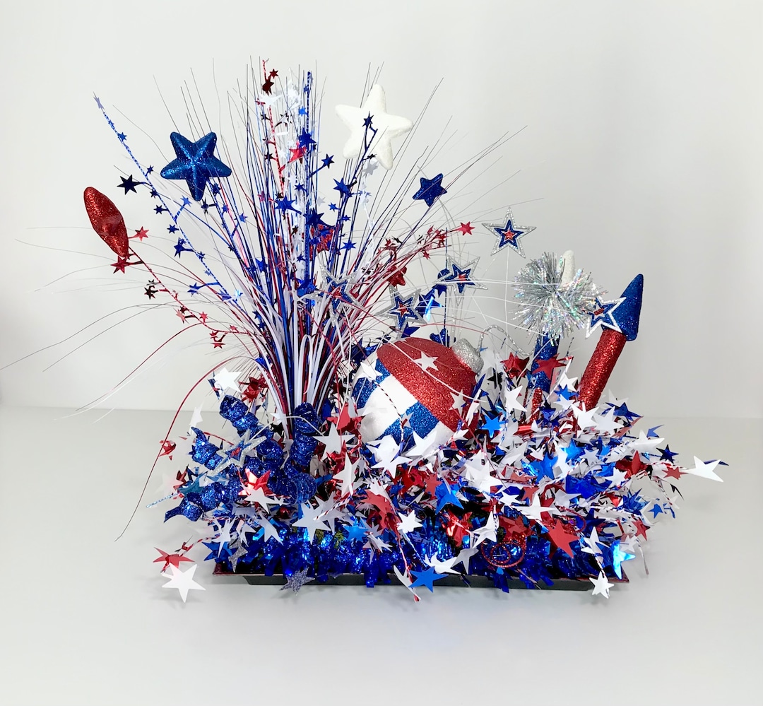 4th of July Patriotic Faux Bomb Fireworks, USA Bottle Rockets ...