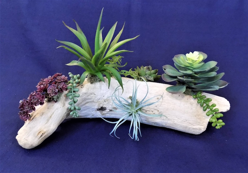 Driftwood Art Floral Arrangement Driftwood Art Display - Etsy
