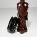 Vintage Hand Carved Teak Wood Statue Chinese Philosopher - Etsy