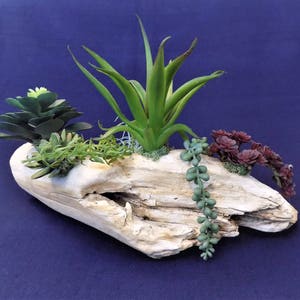 Driftwood Art Floral Arrangement, Driftwood Art Display, Unique ...