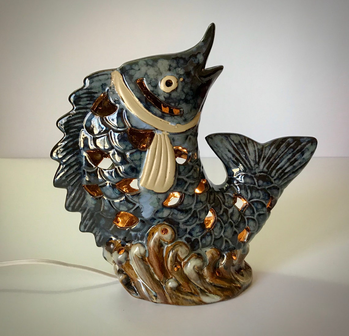 Ugly Fish TV Electric Lamp Decoration Vintage Night Light | Etsy