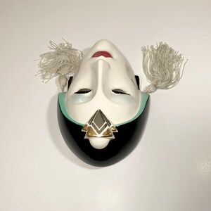 Vintage Vandor Porcelain Wall Mask, Art Deco Style Theatrical Mask ...