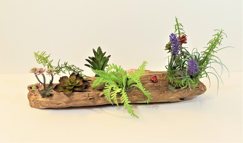 Driftwood Art Floral Arrangement, Driftwood Art Display, Unique ...