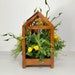 Open Wooden Frame Lantern Decorative Sunflower Floral Arrangement ...