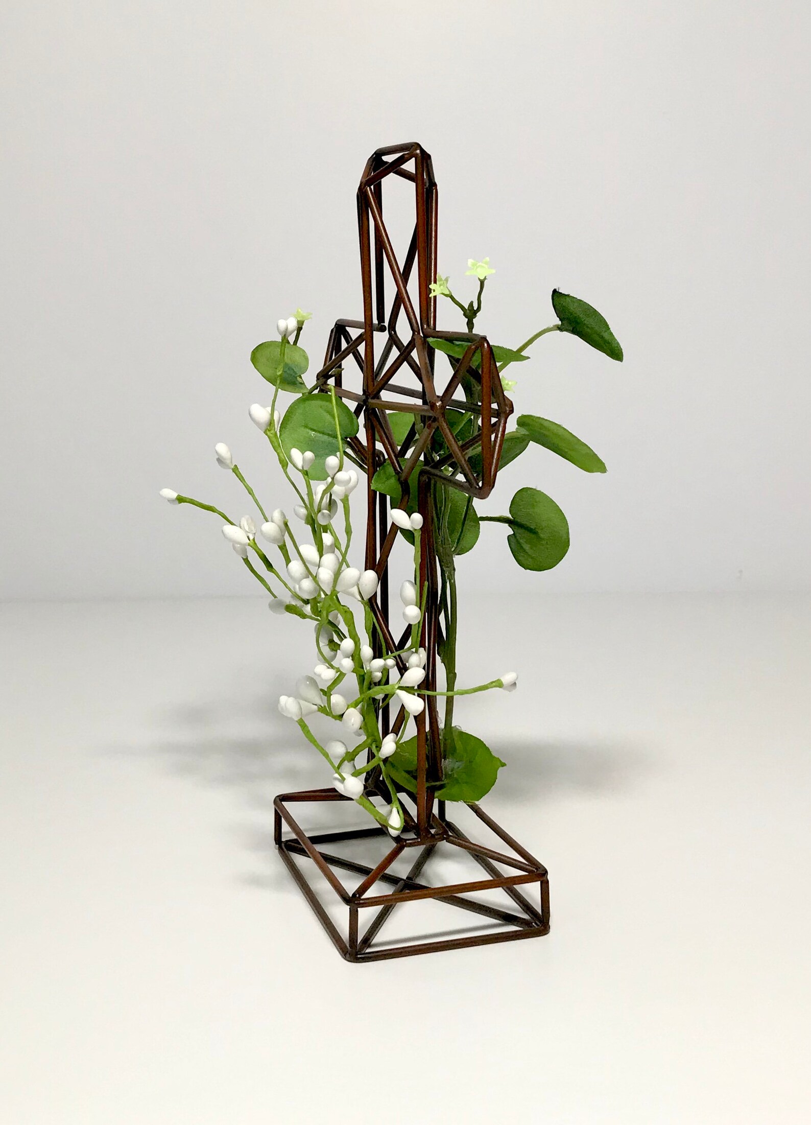 Small Art Metal Cross 3 Dimensional Open Design Cross | Etsy