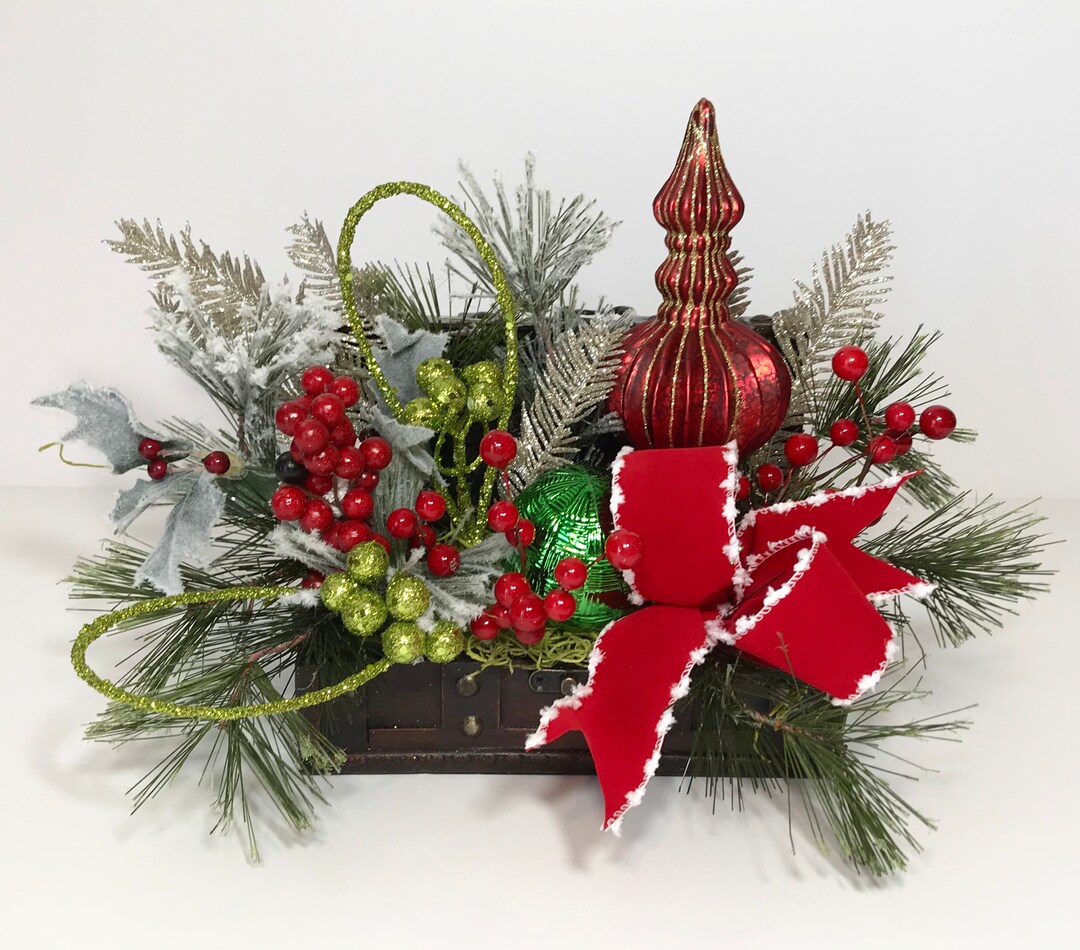 Small Wooden Chest Christmas Decorations Wood Box Mini - Etsy