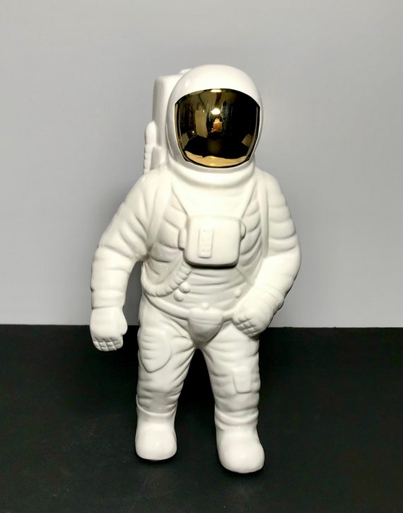Astronaut Moonman White Ceramic Space Man Standing Figurine - Etsy