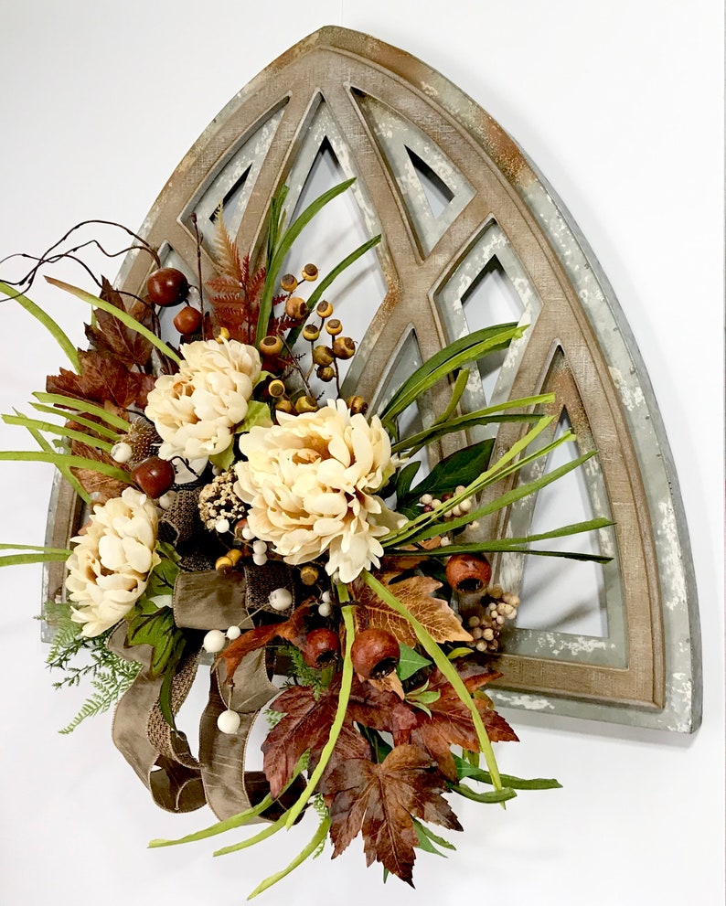 Large Church Window Frame Everyday Floral Pointed Arched - Etsy