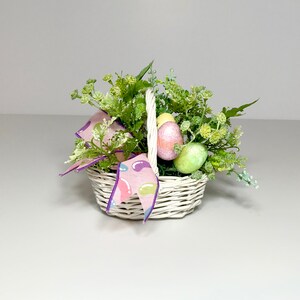 Small White Wicker Easter Basket Miniature Mini Novelty - Etsy