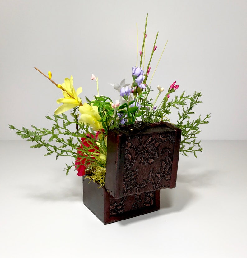 Spring Flowers Small Wooden Decorative Chest Spring Flower - Etsy