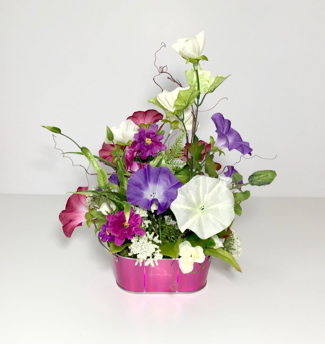 Small Petite Floral Arrangement Summer Flowers Centerpiece - Etsy