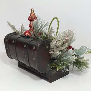 Small Wooden Chest Christmas Decorations Wood Box Mini - Etsy