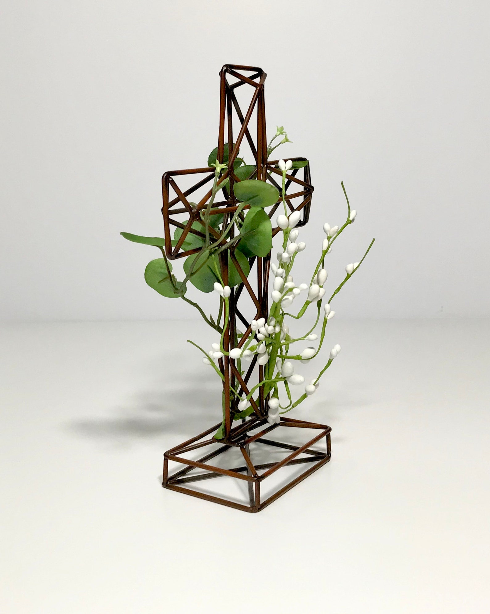 Small Art Metal Cross 3 Dimensional Open Design Cross | Etsy