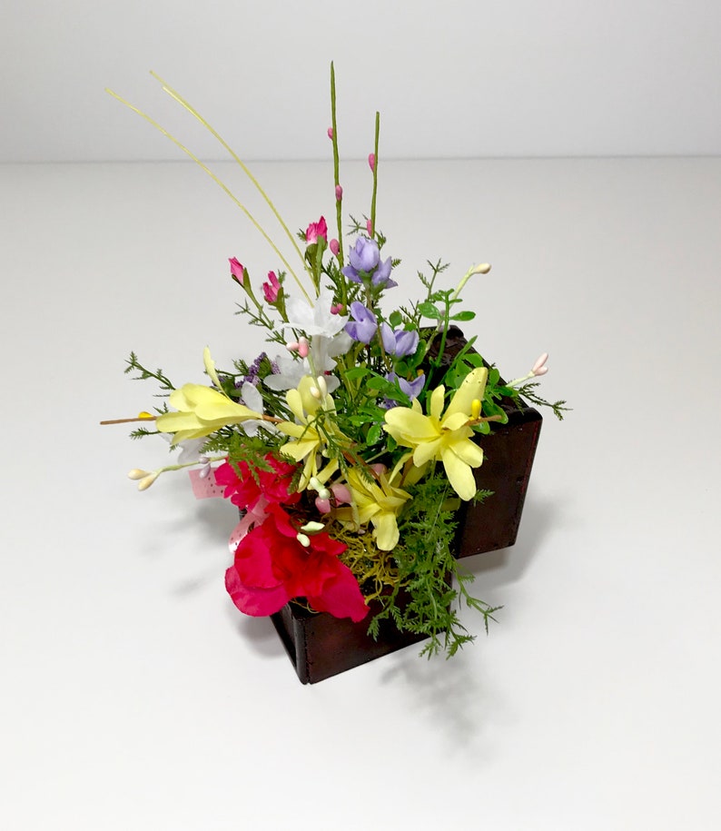 Spring Flowers Small Wooden Decorative Chest Spring Flower - Etsy