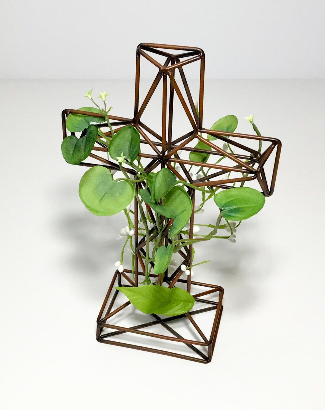 Small Art Metal Cross 3 Dimensional Open Design Cross - Etsy