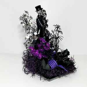Skeleton Couple Wedding Halloween Centerpiece, Party Decoration Scary ...
