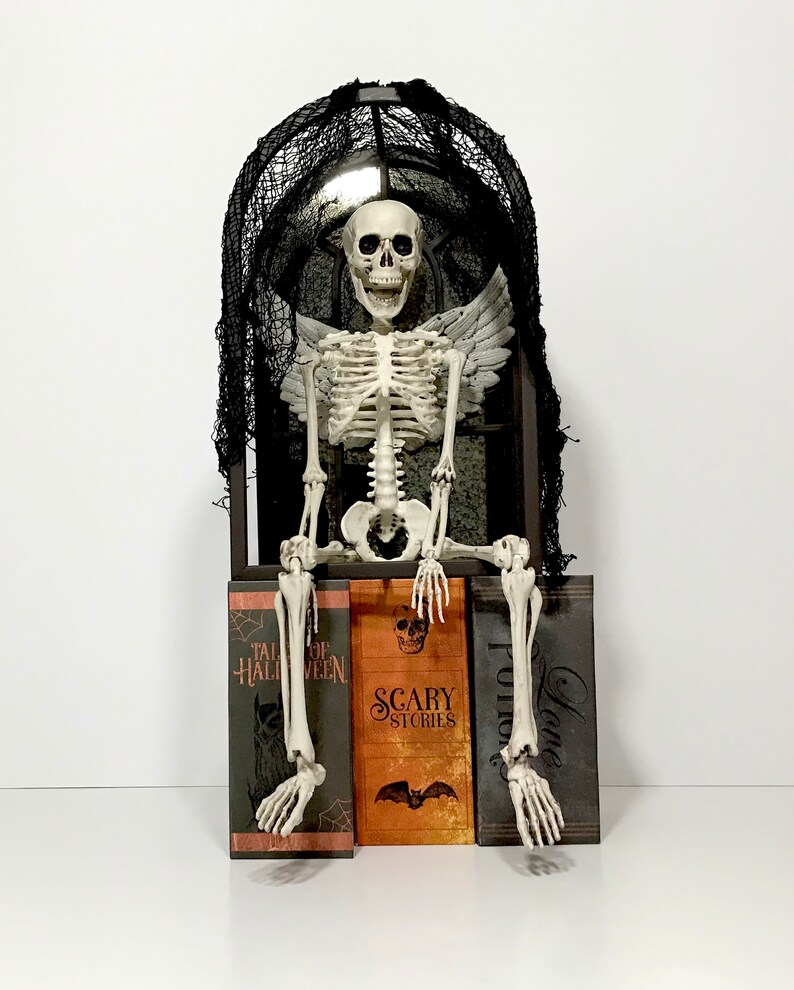 Skeleton Angel Grotto Halloween Decoration Halloween Skeleton - Etsy