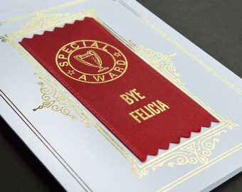 Bye felicia card | Etsy